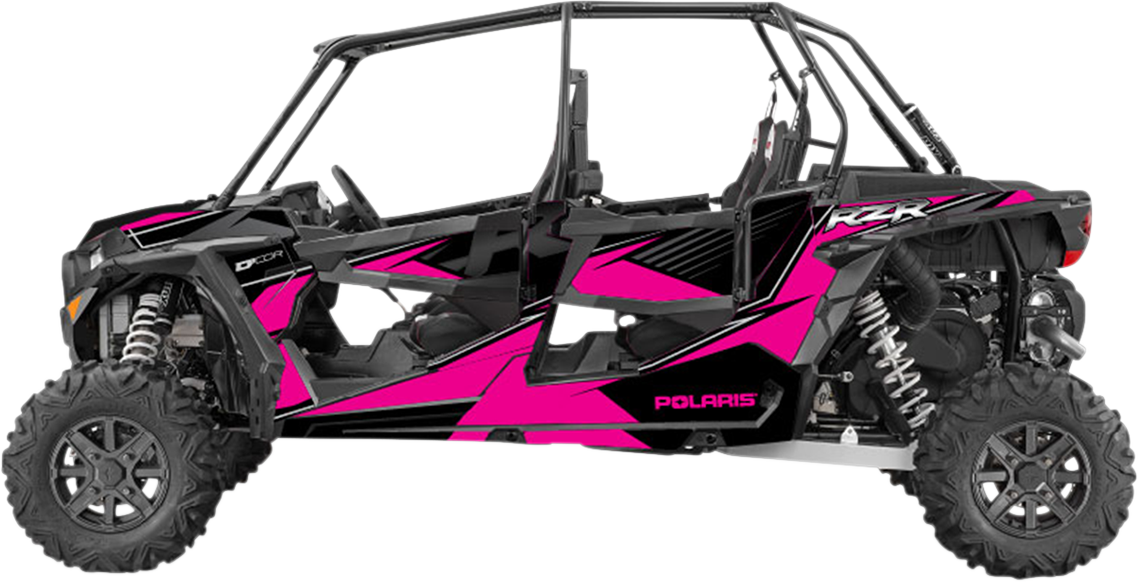 D'COR VISUALS Complete Graphics Kit - Pink/Black - 4-Door - Part Numbe ...