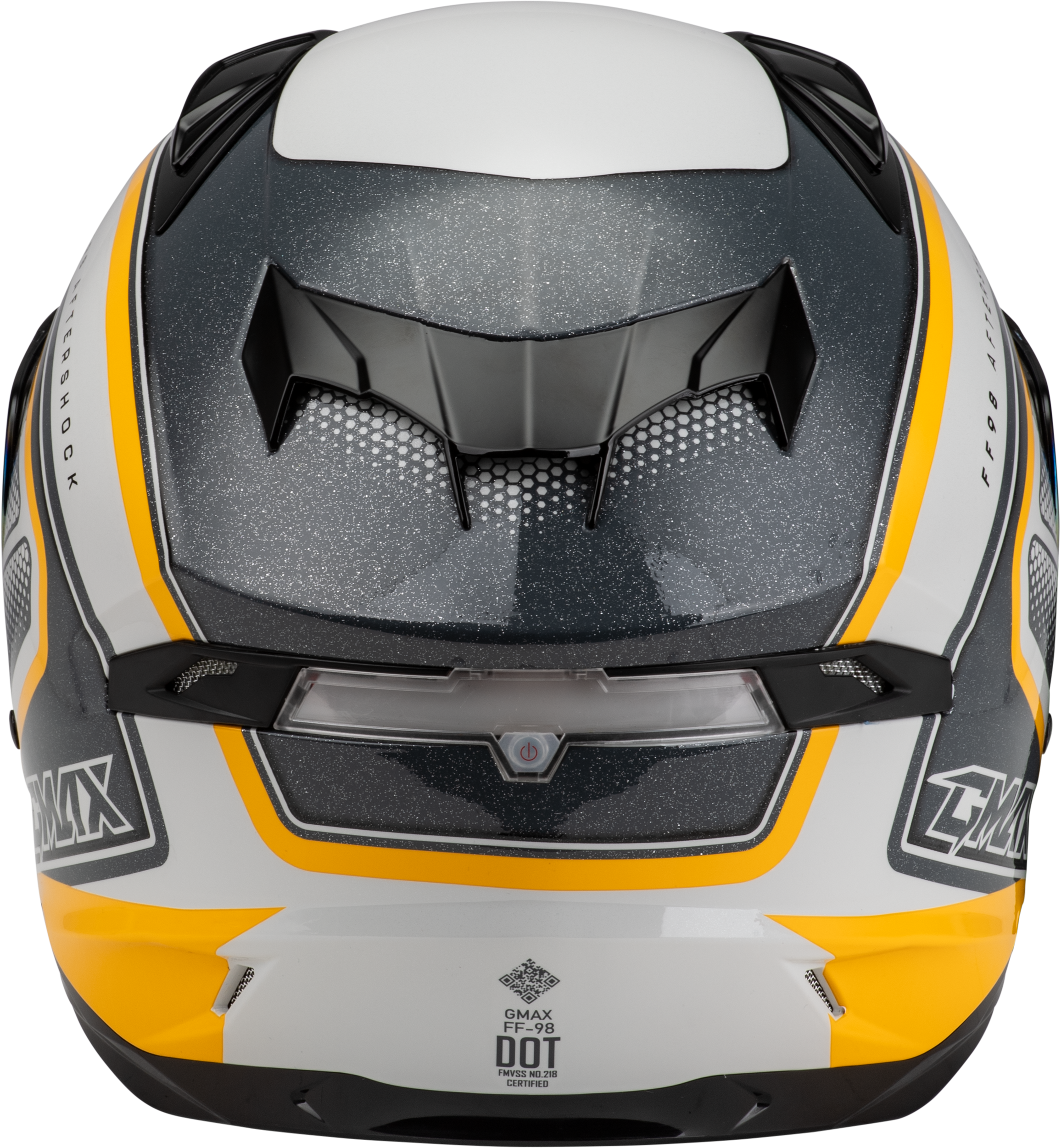 Ff 98 Aftershock Helmet White/Metallic Silver Xl – PlanetSXS.com