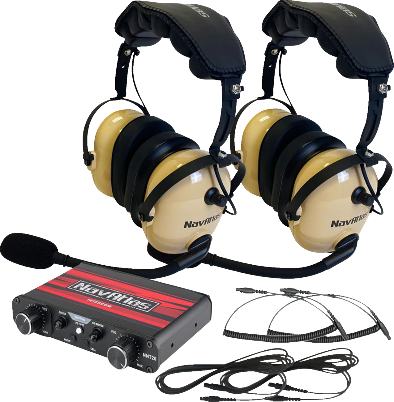 NAVATLAS Intercom/Headset Kit - 2-Seat - Beige NIO232PK – PlanetSXS.com