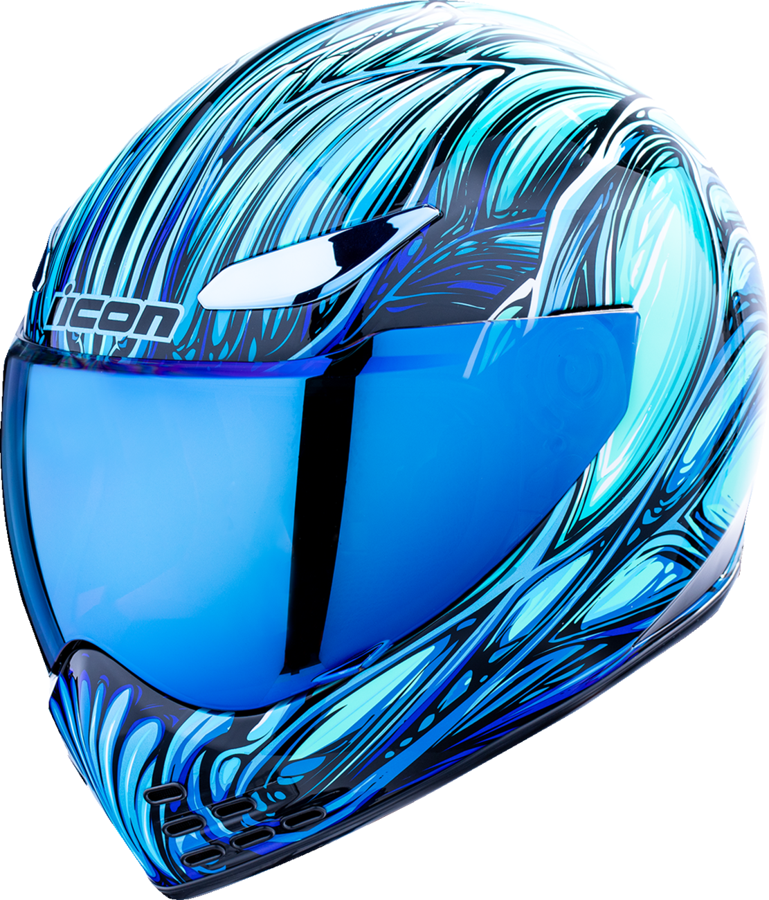 ICON Domain™ Helmet - Nouveau - Blue - XL 0101-18534 – PlanetSXS.com