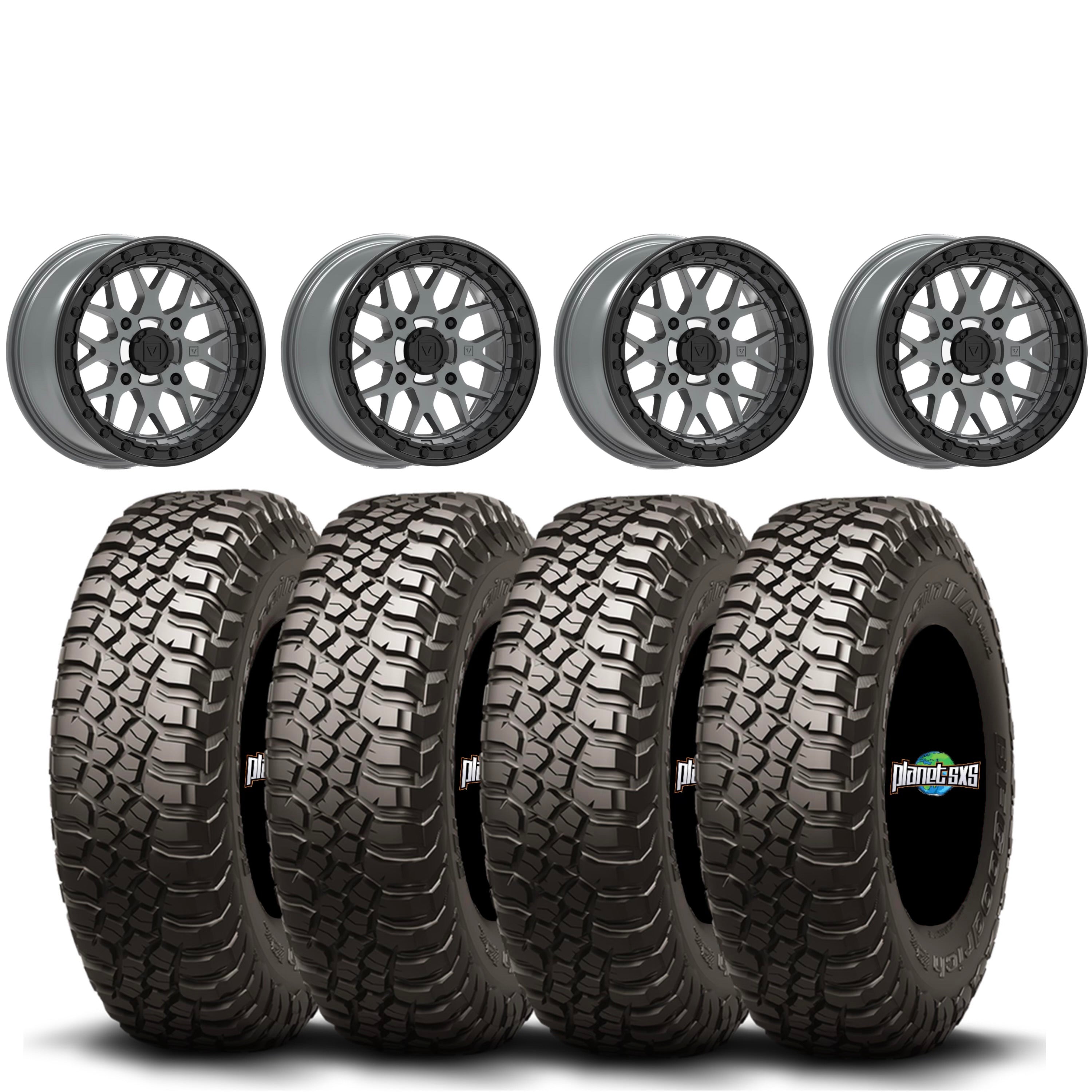 Valor Offroad V07 Beadlocks on BFG KM3 tires – PlanetSXS.com