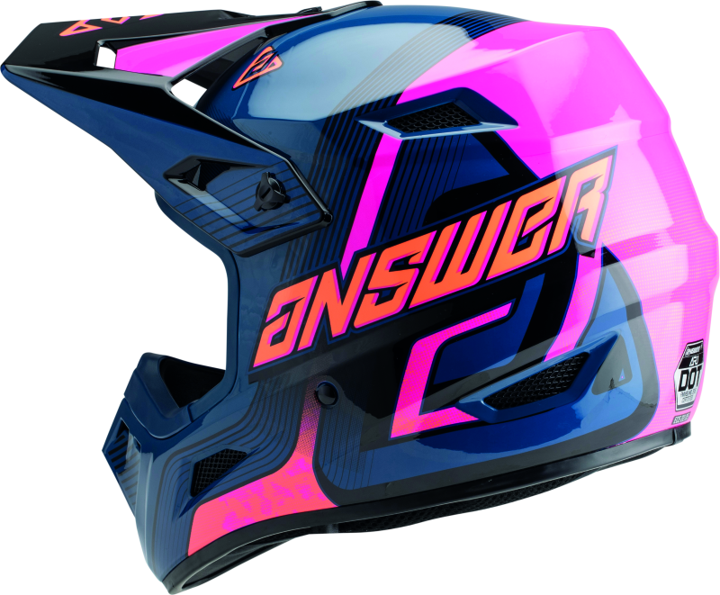 Answer AR1 Vendetta Helmet Dark Blue/Rhodamine/Orange Youth - Small – PlanetSXS.com