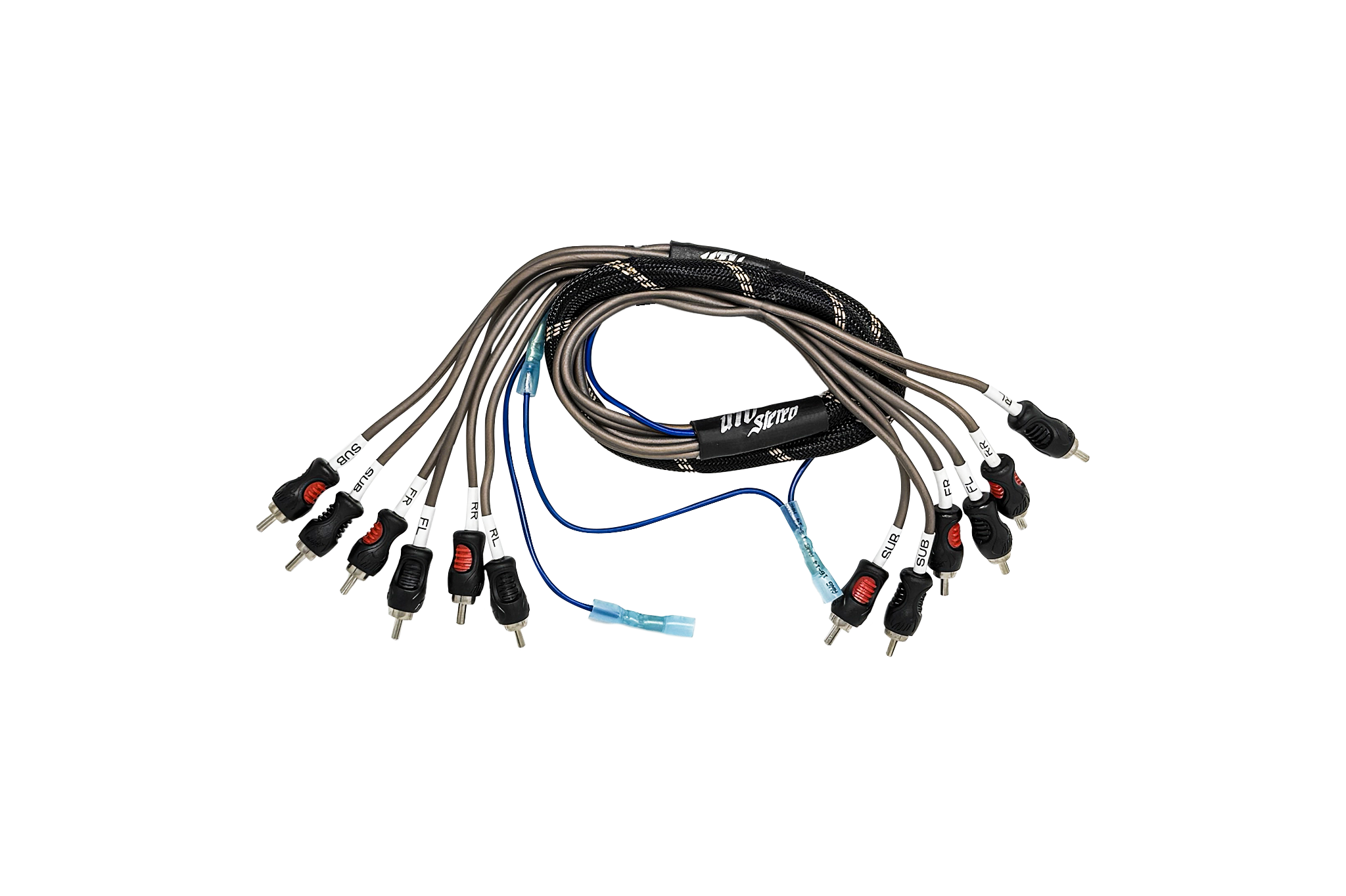 UTV Stereo | 6-Channel RCA Harness - Front, Rear, Subwoofer, + Remote ...