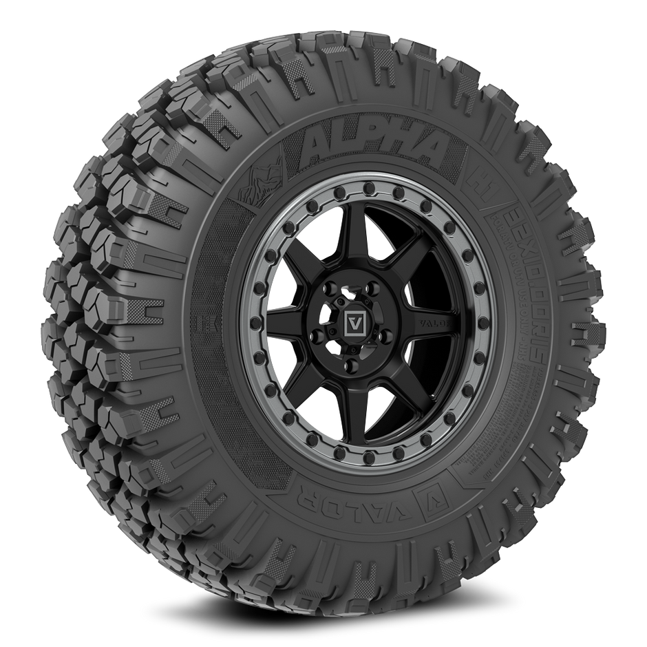 Frontline 762 Wheels Gloss Black 4/110 on Broad Peak Baer XT 8 ply rad ...