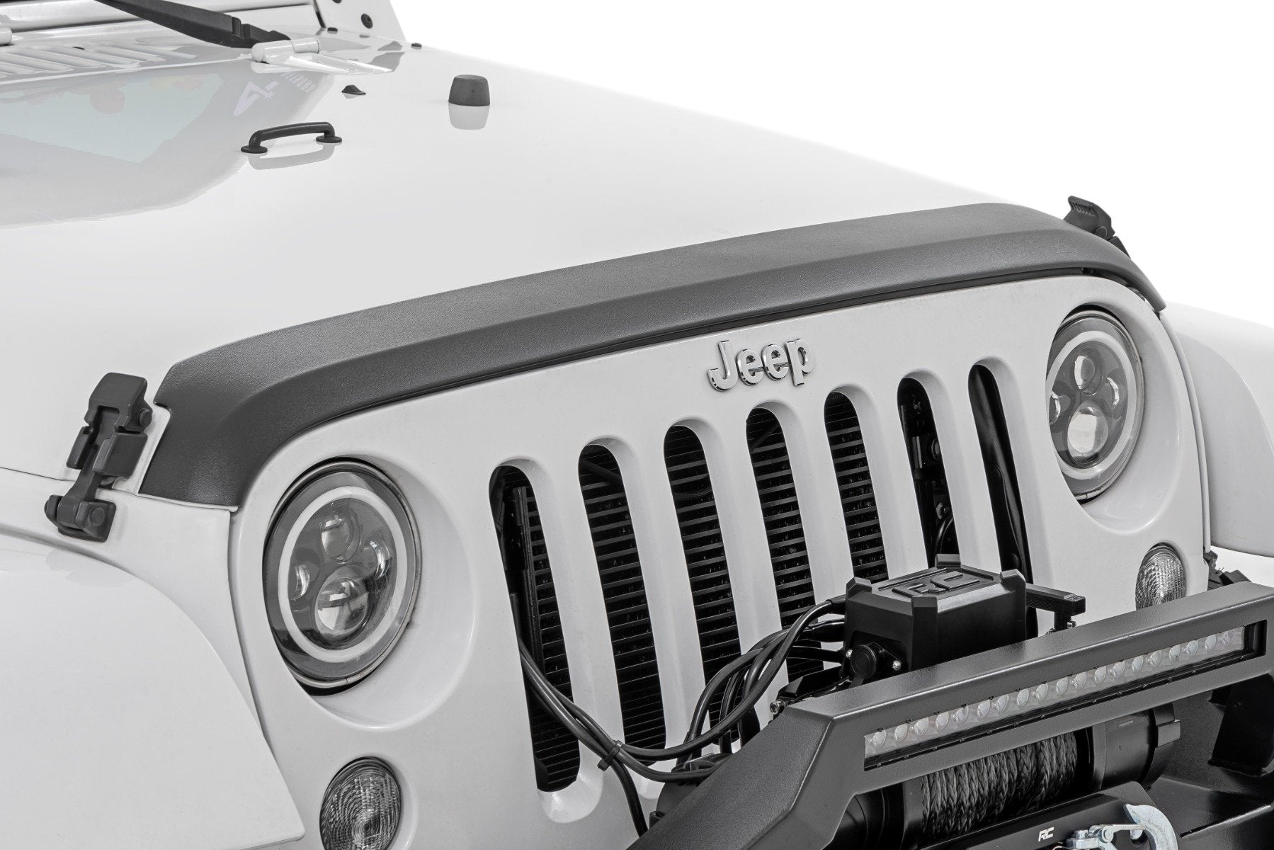 Rough Country | Trail Cladding | Hood Protector | Jeep Wrangler JK ...