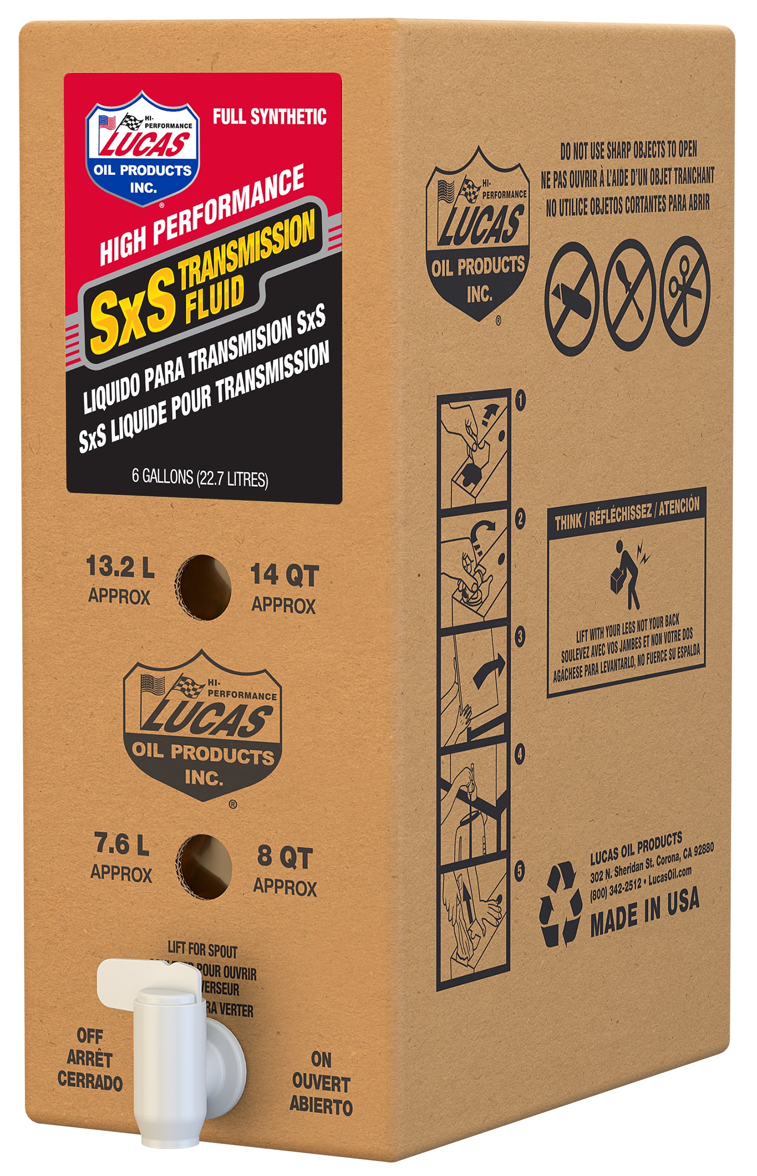 Lucas 18050 SxS Synthetic Transmission Oil - 6 Gallon Bib – PlanetSXS.com
