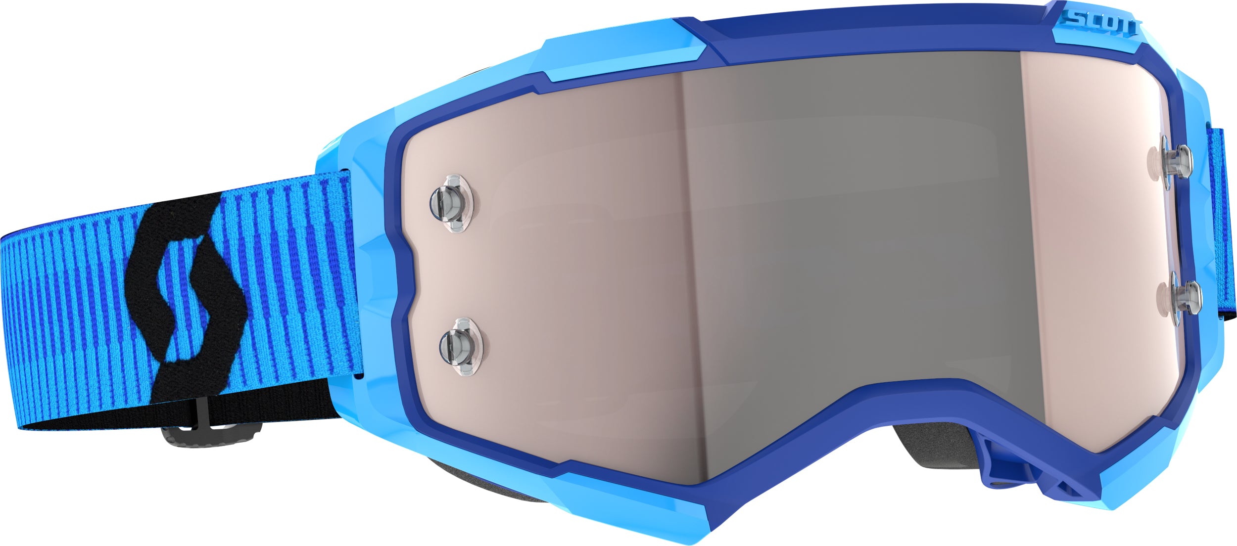Fury Goggle Blue/Black Silver Chrome Works – PlanetSXS.com