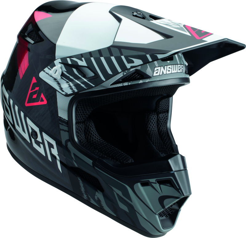 Answer AR3 Ronin Helmet Black/White/Crimson - Large – PlanetSXS.com