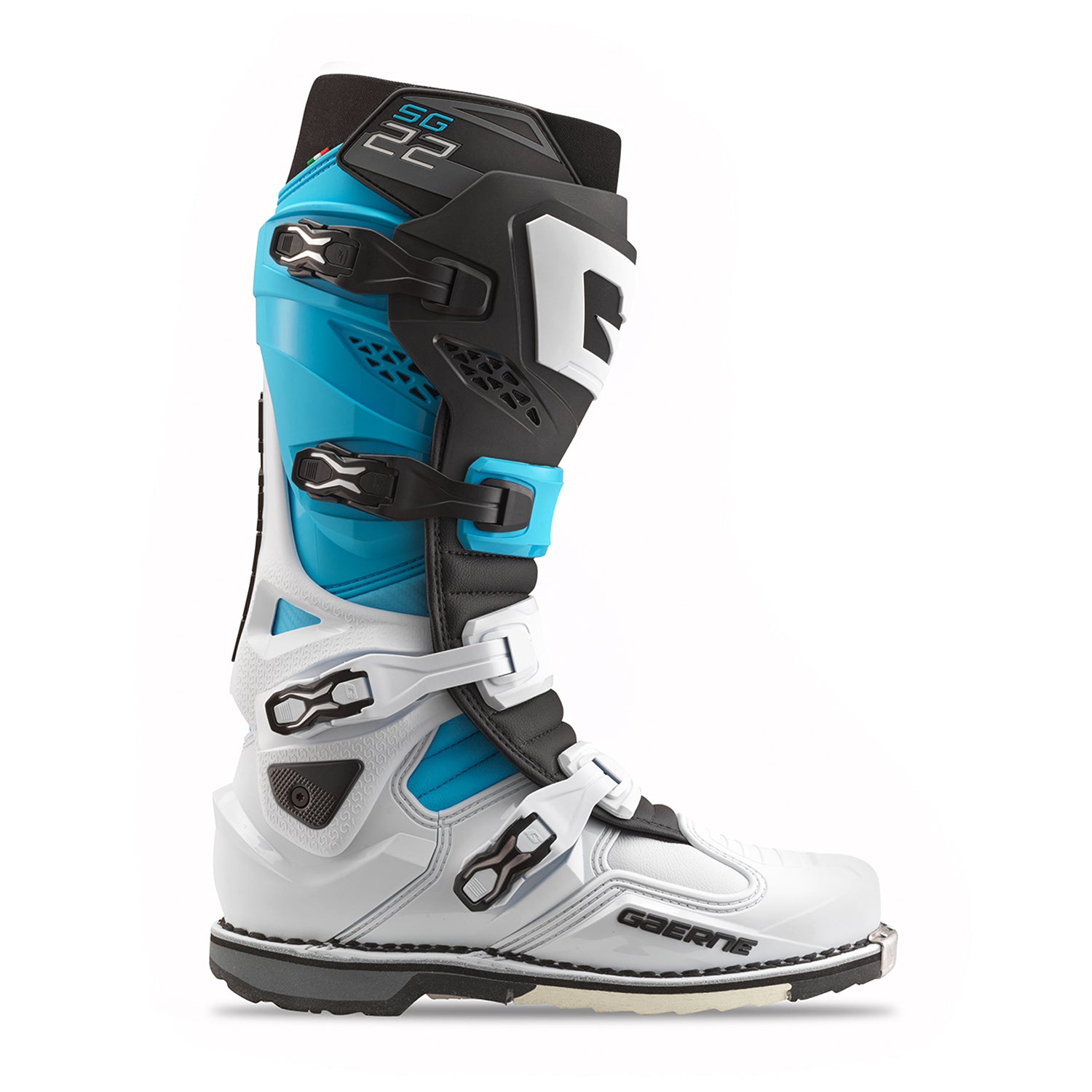 GAERNE SG.22 Boots Le White/Black/Light Blue - Part Number 2262-003-46 ...