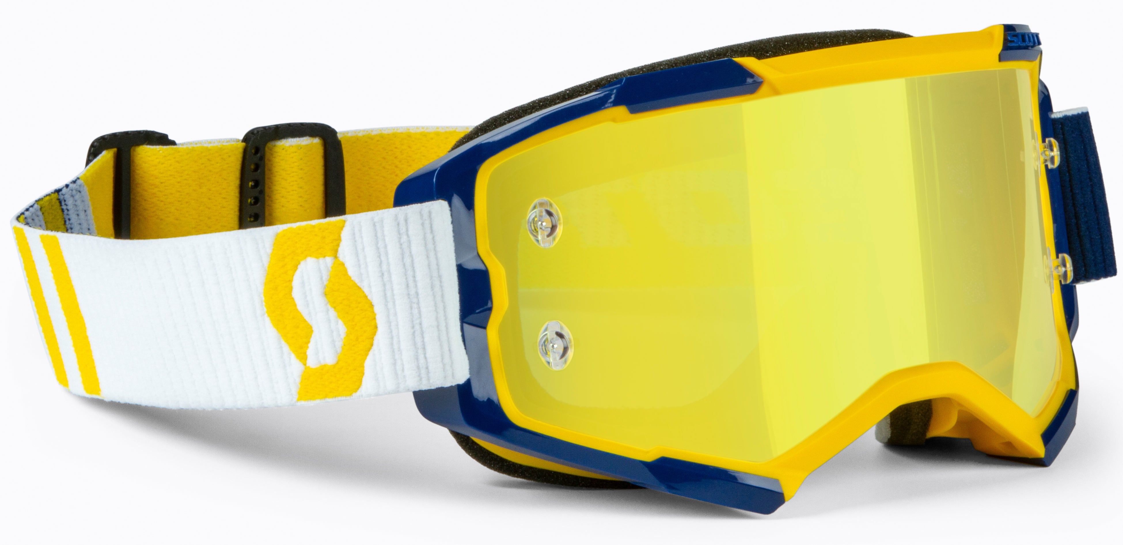 Fury Goggle Yellow/Blue Yellow Chrome Works – PlanetSXS.com