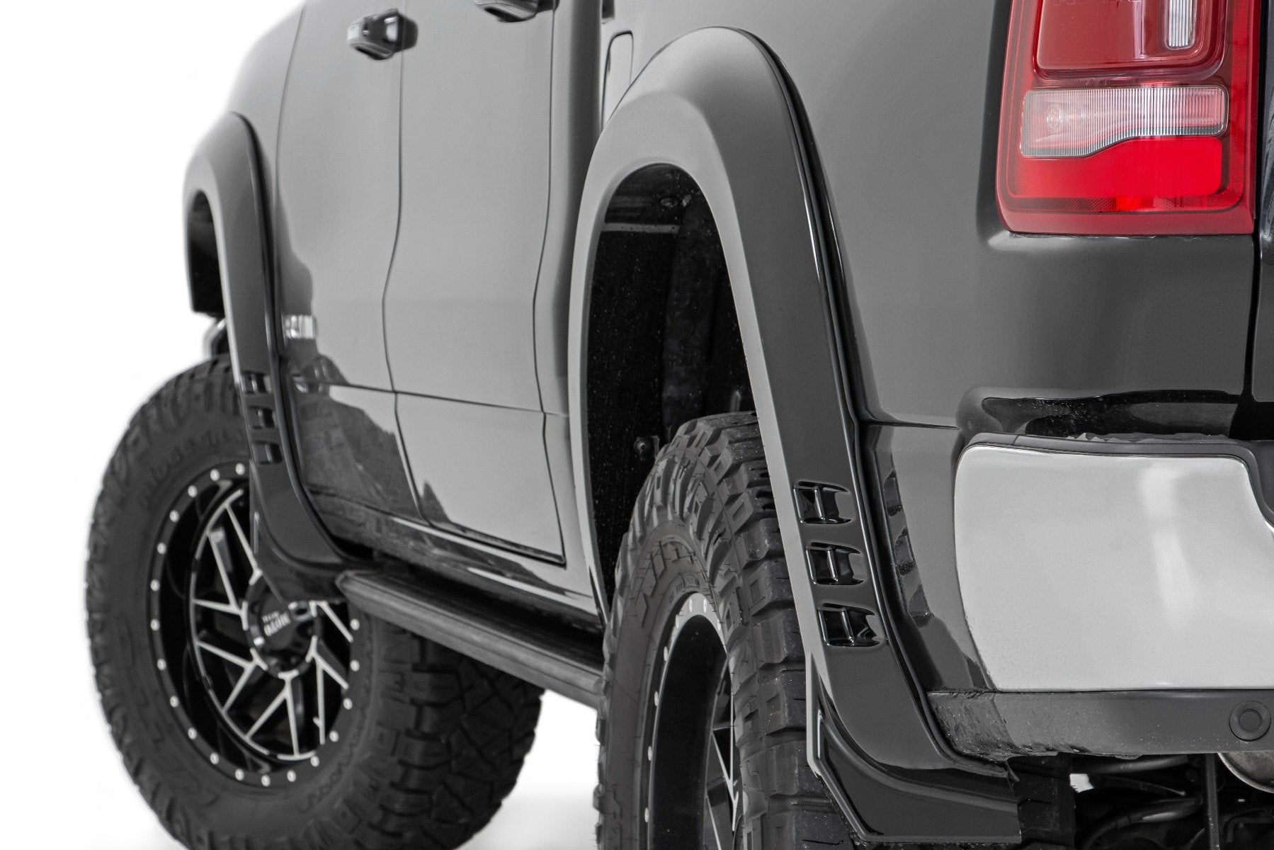 Rough Country | Pocket Fender Flares | PFP Olive Green | Ram 1500 2WD ...