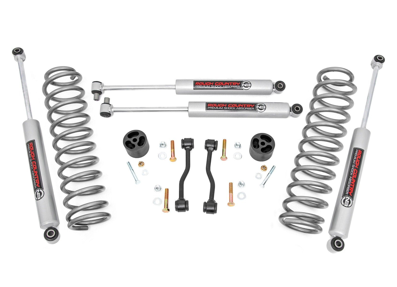 Rough Country | 2.5 Inch Leveling Kits | Springs | Jeep Gladiator JT ...