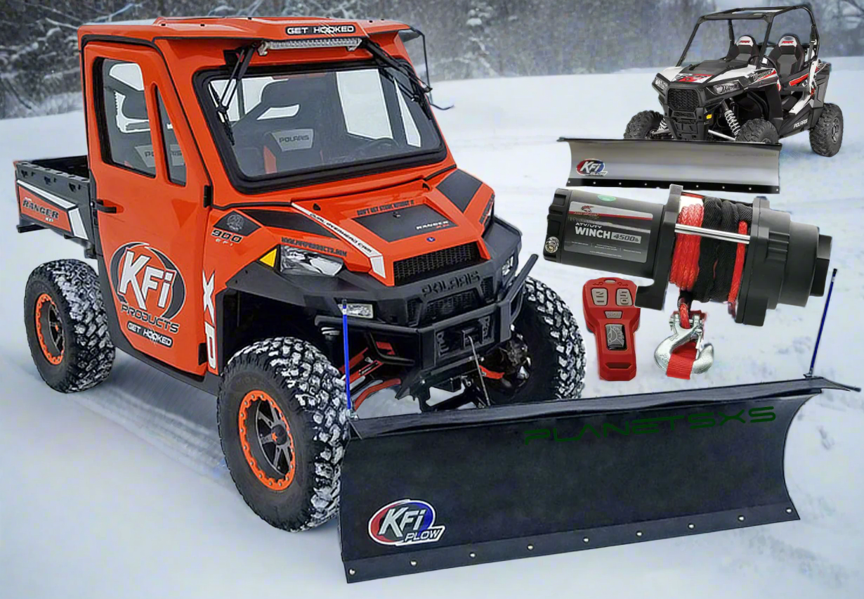 UTV Skid Shoes Universal ATV UTV Snow Plow Skid Shoes - Fits RZR ...
